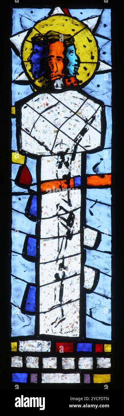 Stained glass window holy trinity cathedral hi-res stock photography ...