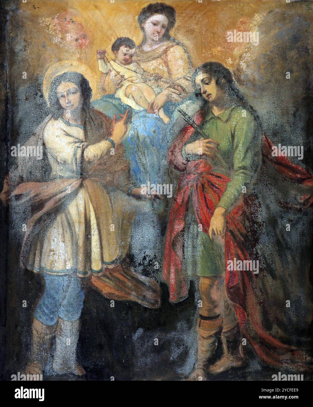 Child pray mary church hi-res stock photography and images - Alamy
