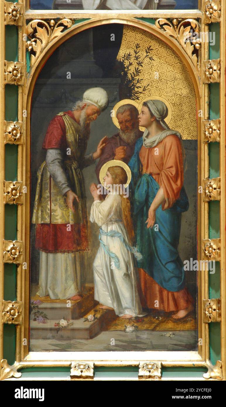 Presentation of Mary in the Temple Stock Photo - Alamy