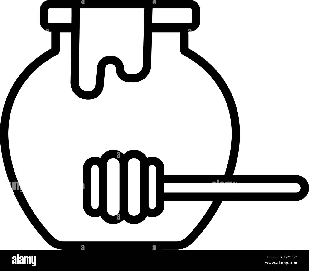 honey pot - vector icon Stock Vector Image & Art - Alamy