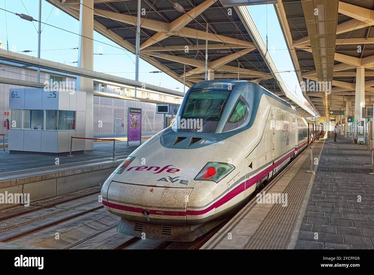 Valencia, Spain - June 13, 2017 : North Railways Station (Estacio del ...