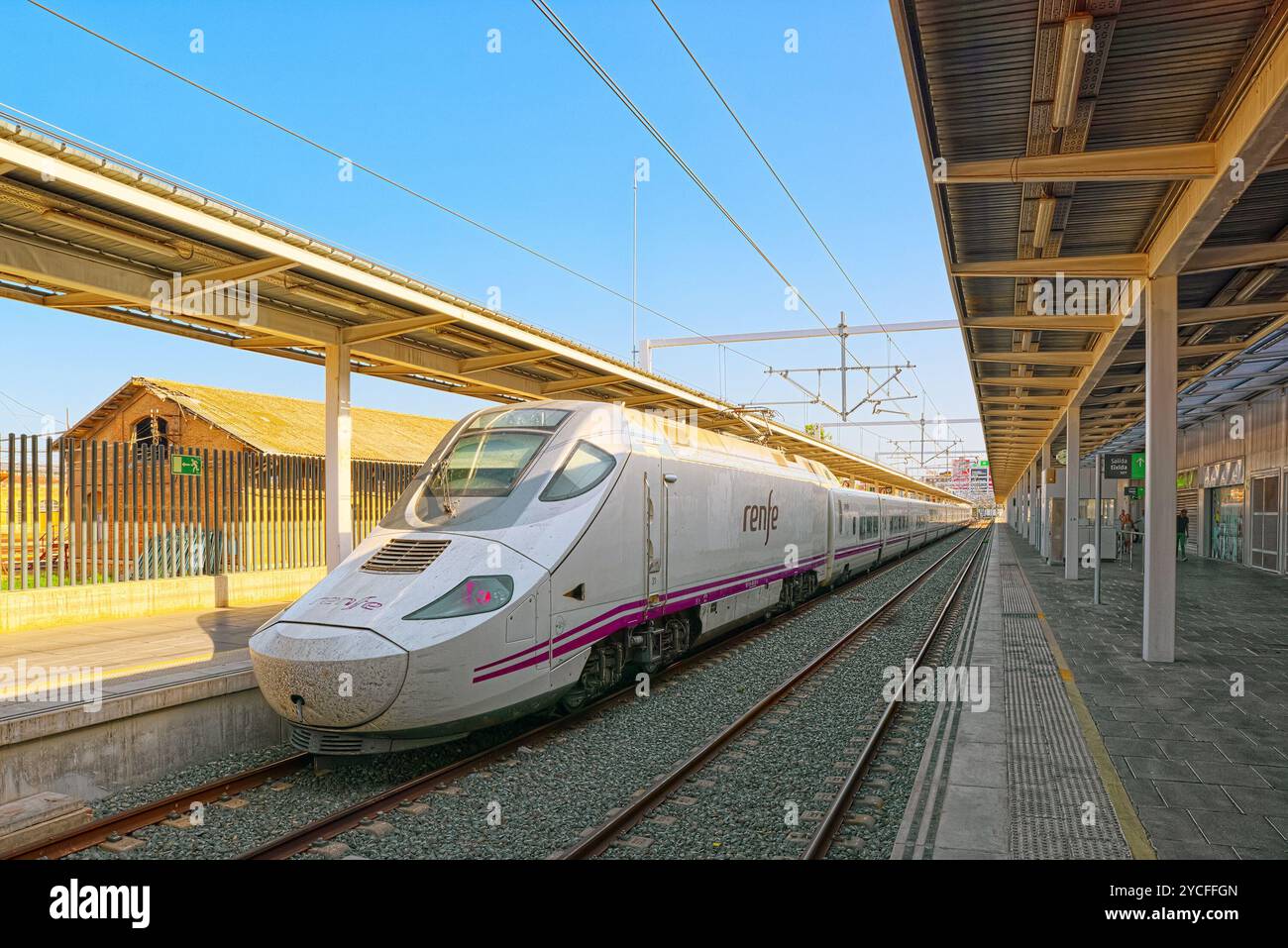 Valencia, Spain - June 13, 2017 : North Railways Station (Estacio del ...