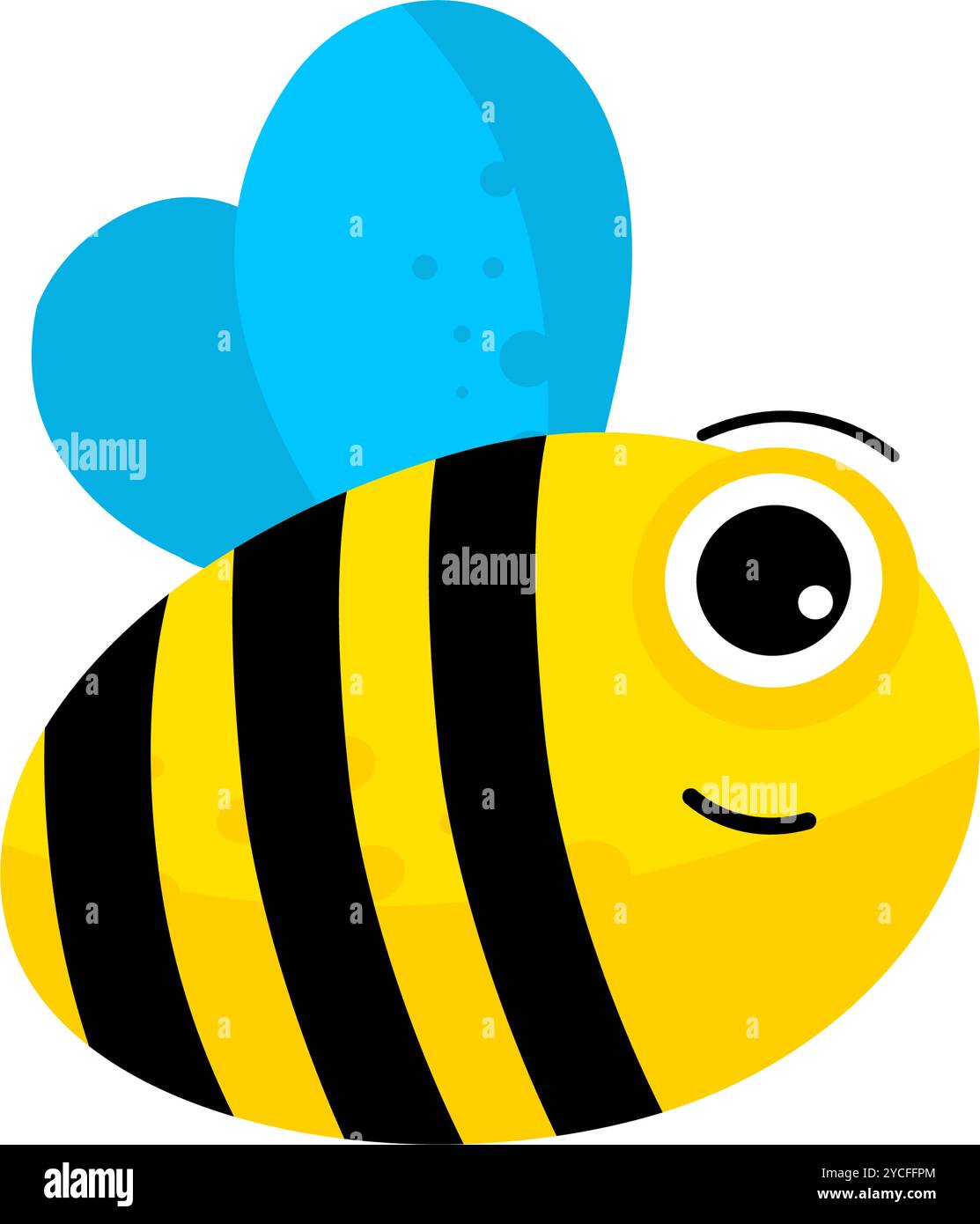 cute smiling honey bee vector illustration Stock Vector Image & Art - Alamy