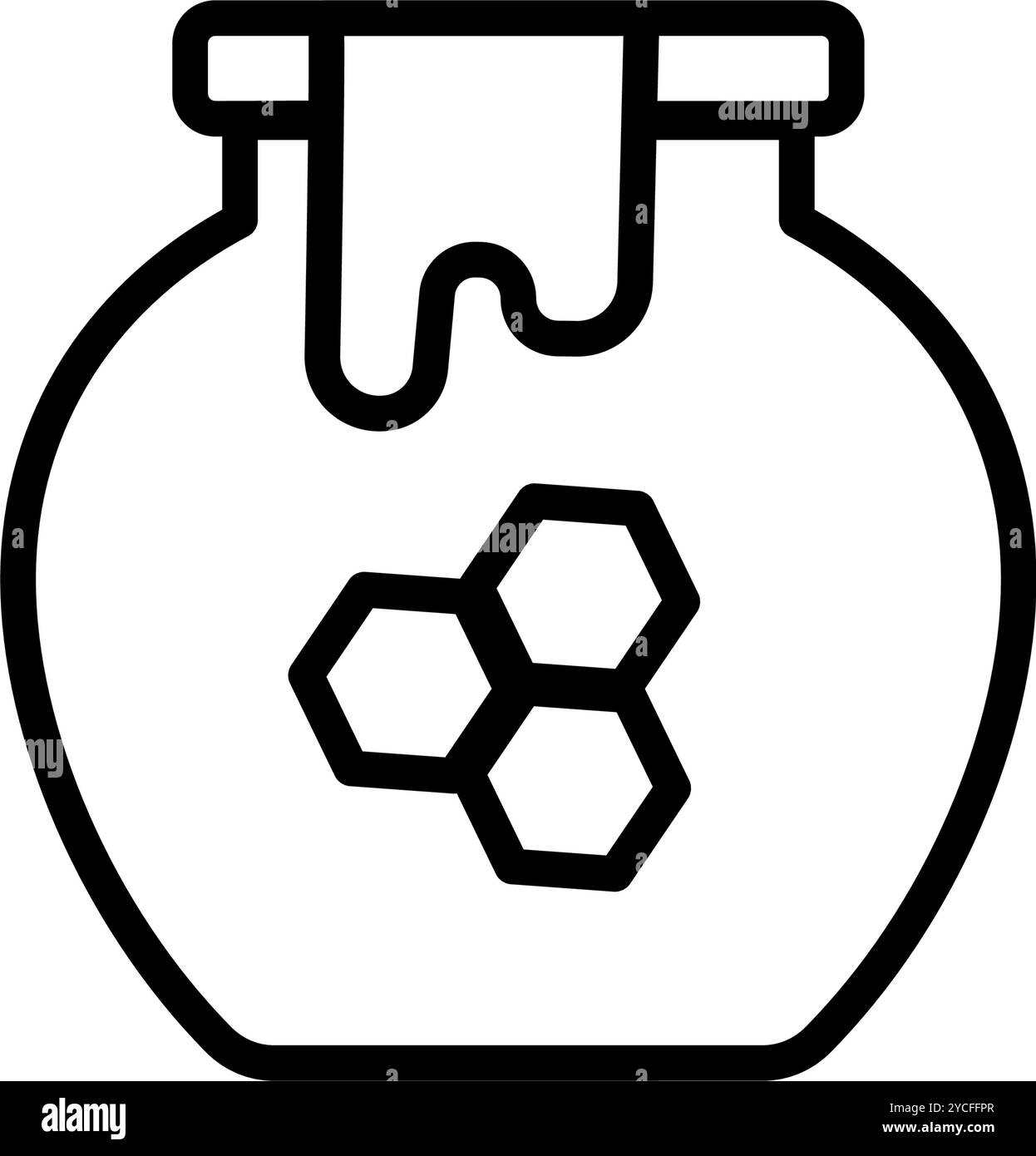 honey pot - vector icon Stock Vector Image & Art - Alamy