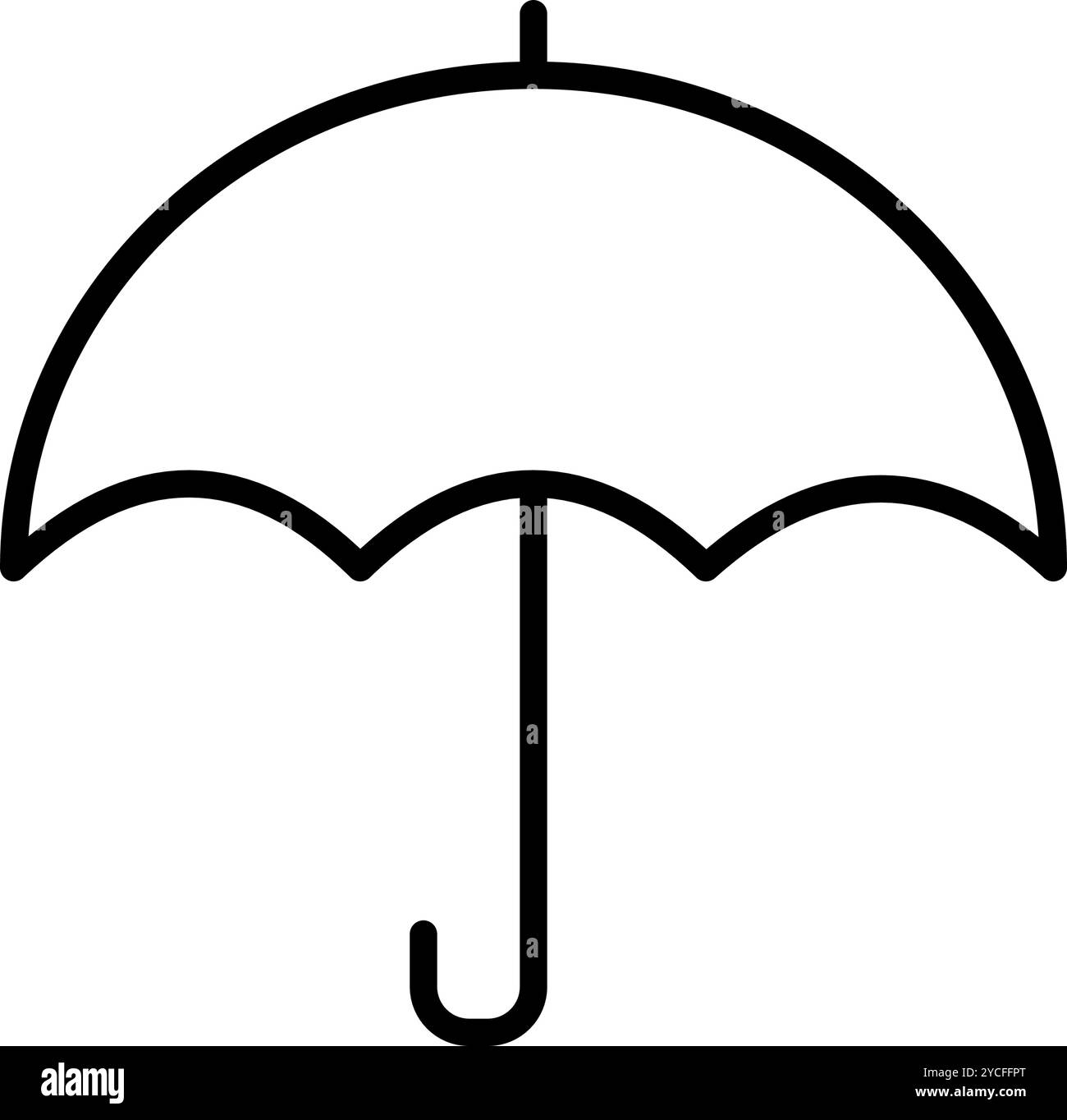 Umbrella, protection - simple vector icon Stock Vector Image & Art - Alamy