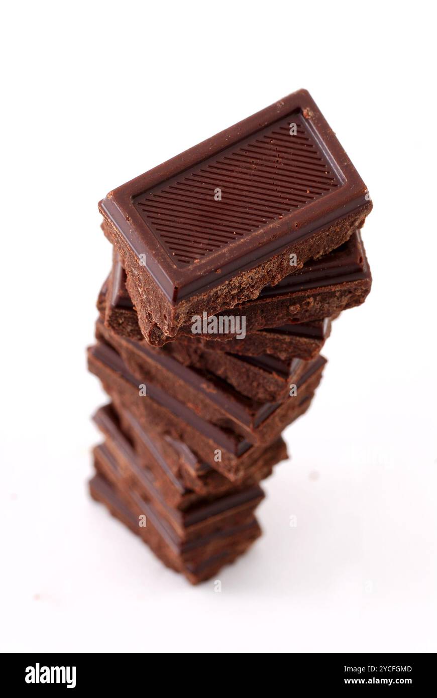 Broken white chocolate bars hi-res stock photography and images - Alamy