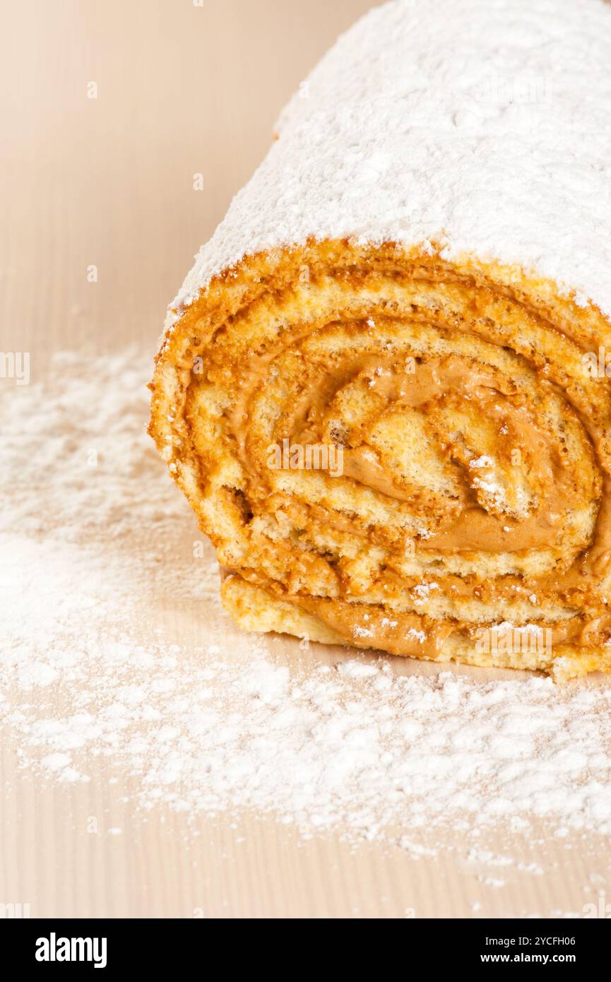 Homemade swiss roll hi-res stock photography and images - Alamy