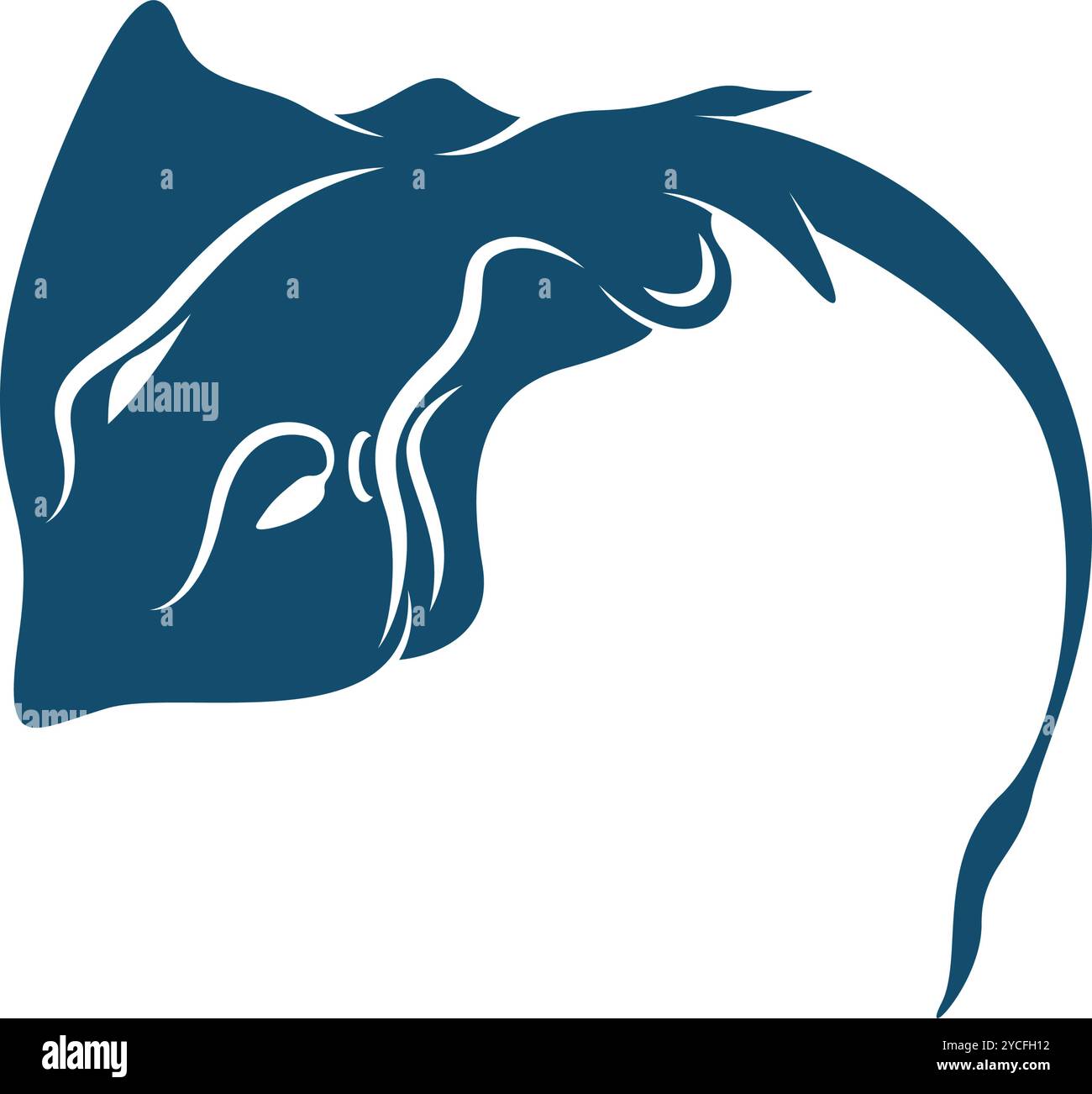 Stingray icon logo design template Stock Vector Image & Art - Alamy