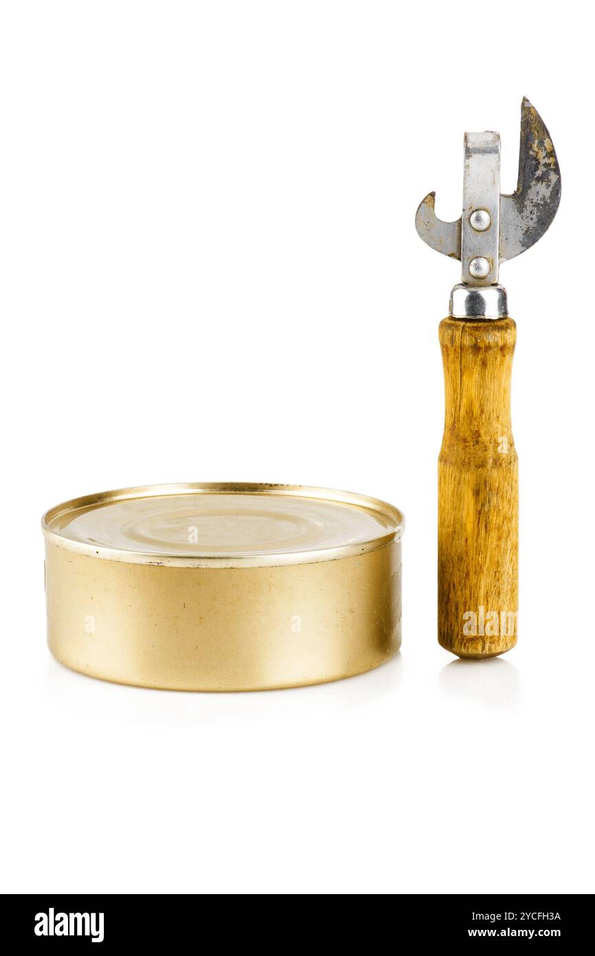 Tin can opener Stock Photo - Alamy