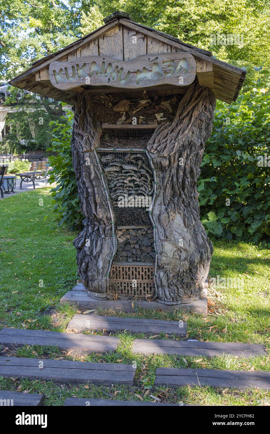 Insect hotel, various natural materials, nature conservation ...