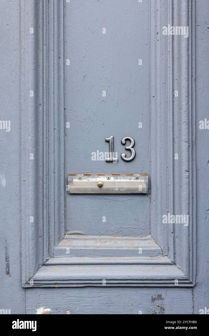 Number 13 front door hi-res stock photography and images - Alamy