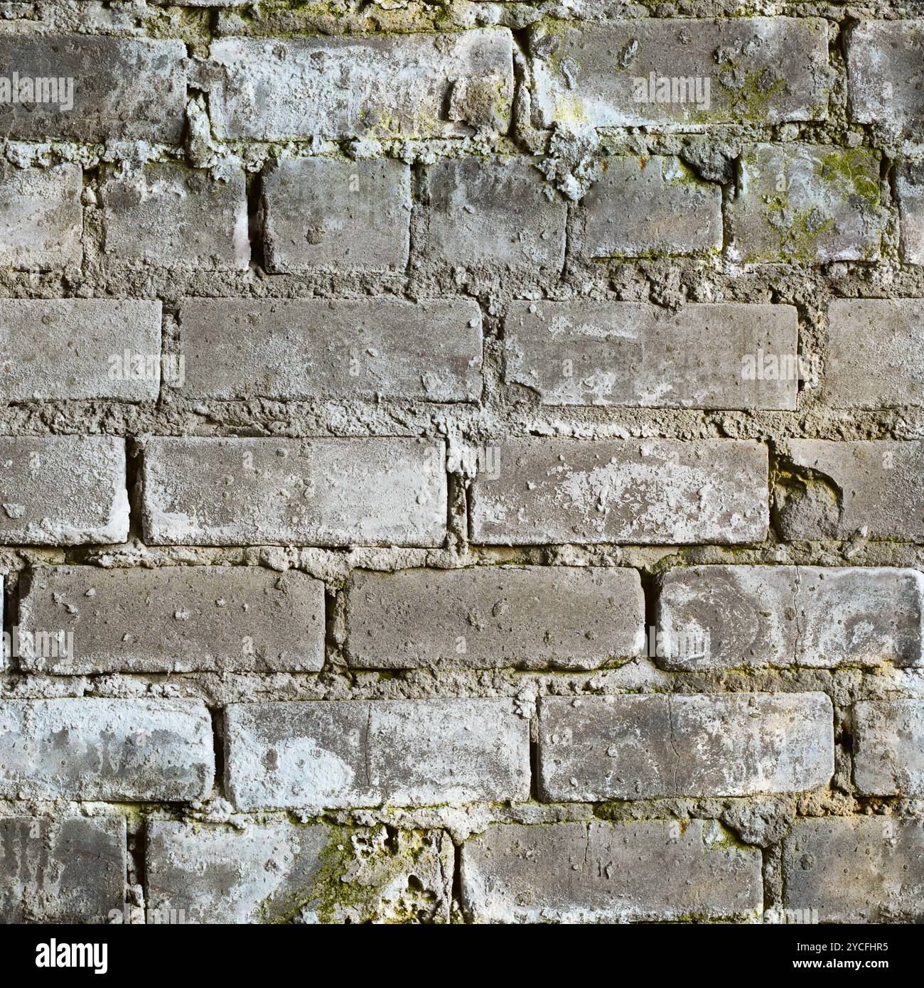 Seamless texture from gray dirty moldy brick wall Stock Photo - Alamy