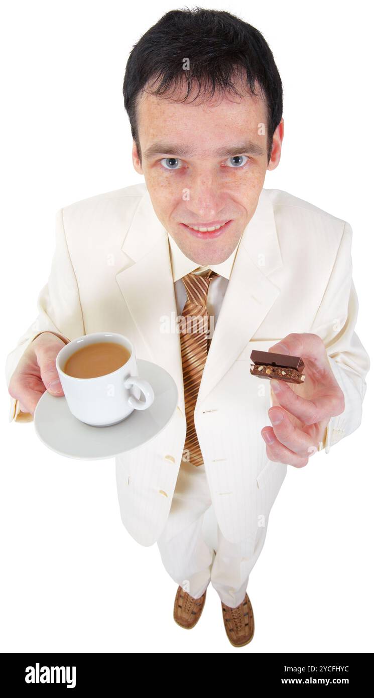 Happy funny caucasian young adult Cut Out Stock Images & Pictures - Alamy