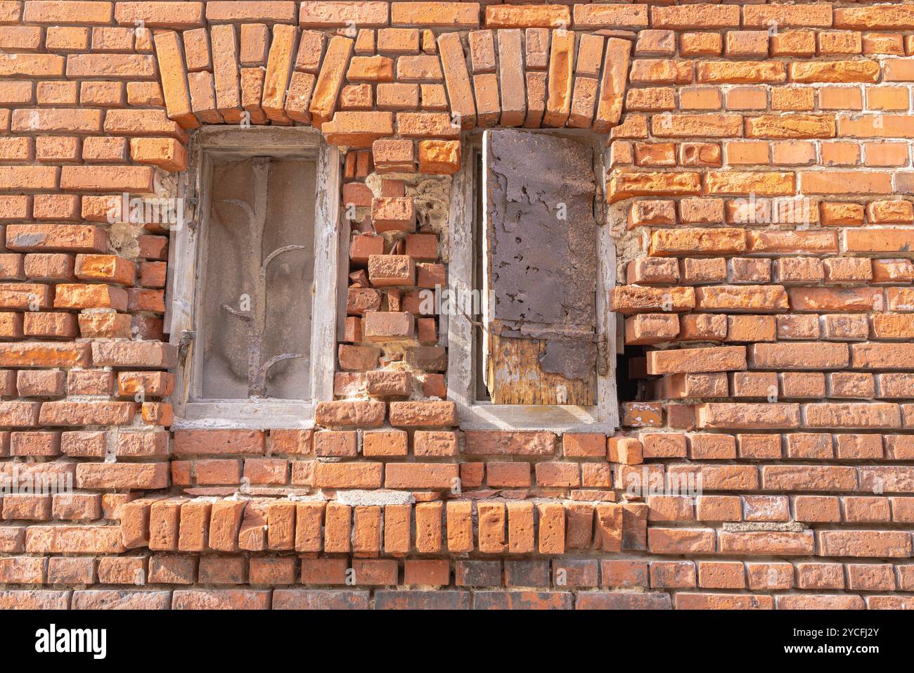 Old windows, bricked up Stock Photo - Alamy