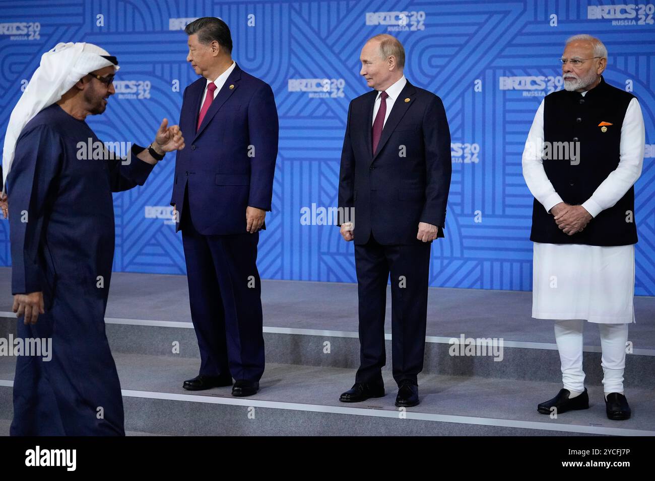 From left: United Arab Emirates President Sheikh Mohammed bin Zayed Al ...