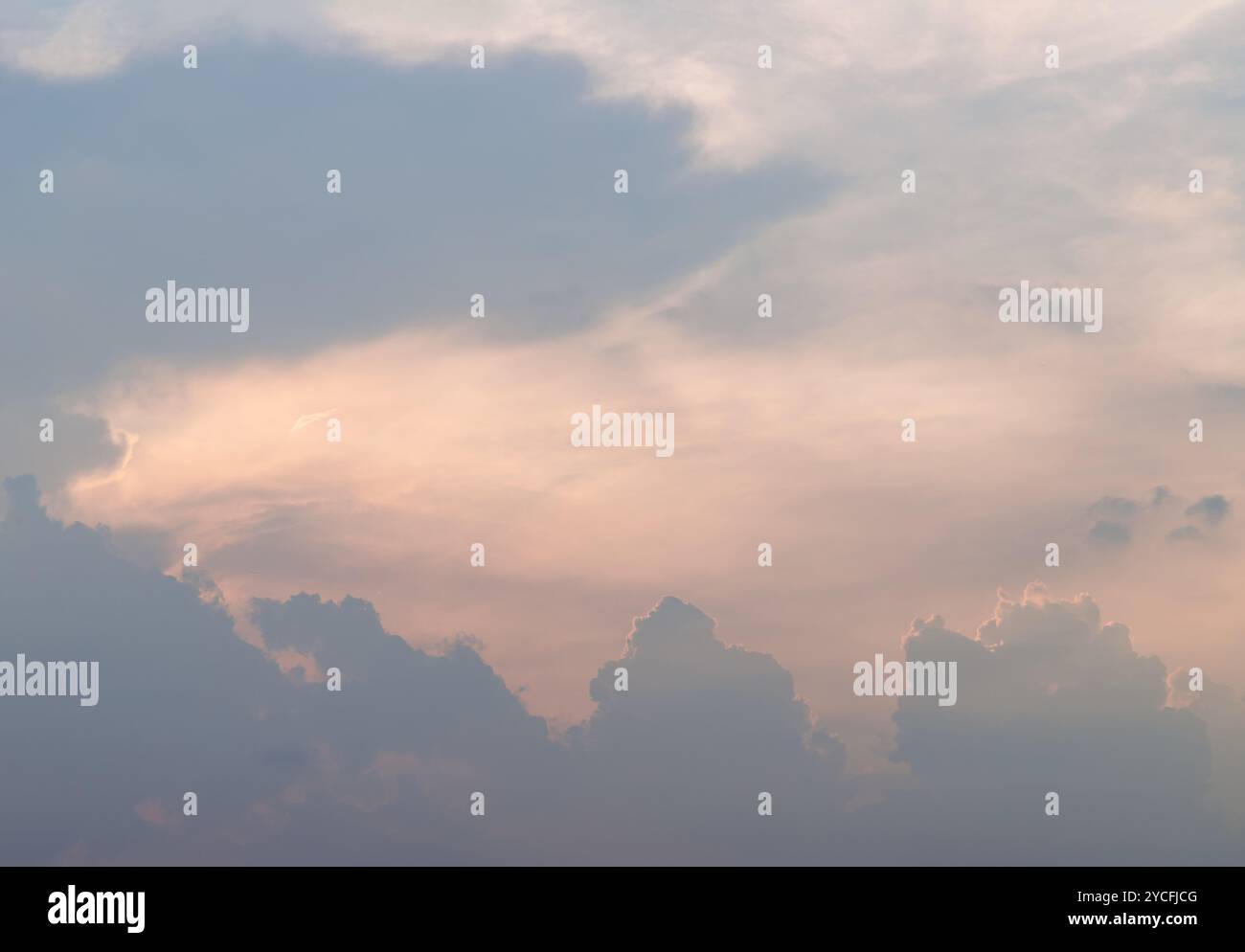 Colorful dramatic sky with cloud before sunset. Amazing clouds like a ...