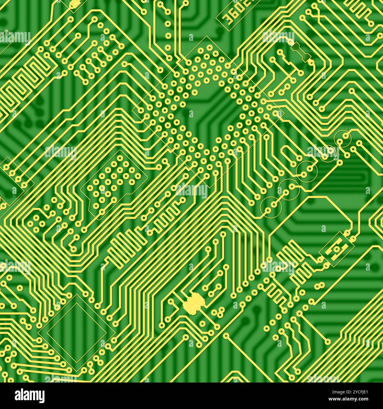 Green printed industrial circuit board texture Stock Photo - Alamy