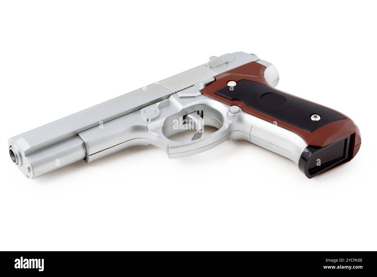 Gun isolated on white background Stock Photo - Alamy