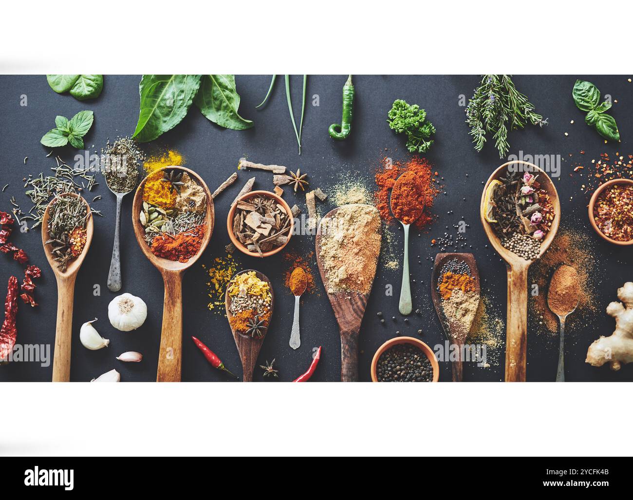 Abstract view selection herbs hi-res stock photography and images - Alamy