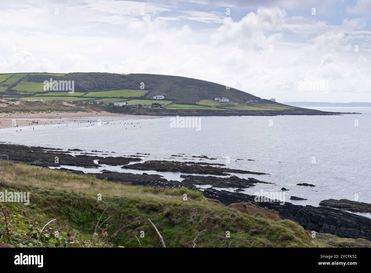 Croyde Beach and Bay, North Devon, England Stock Photo - Alamy