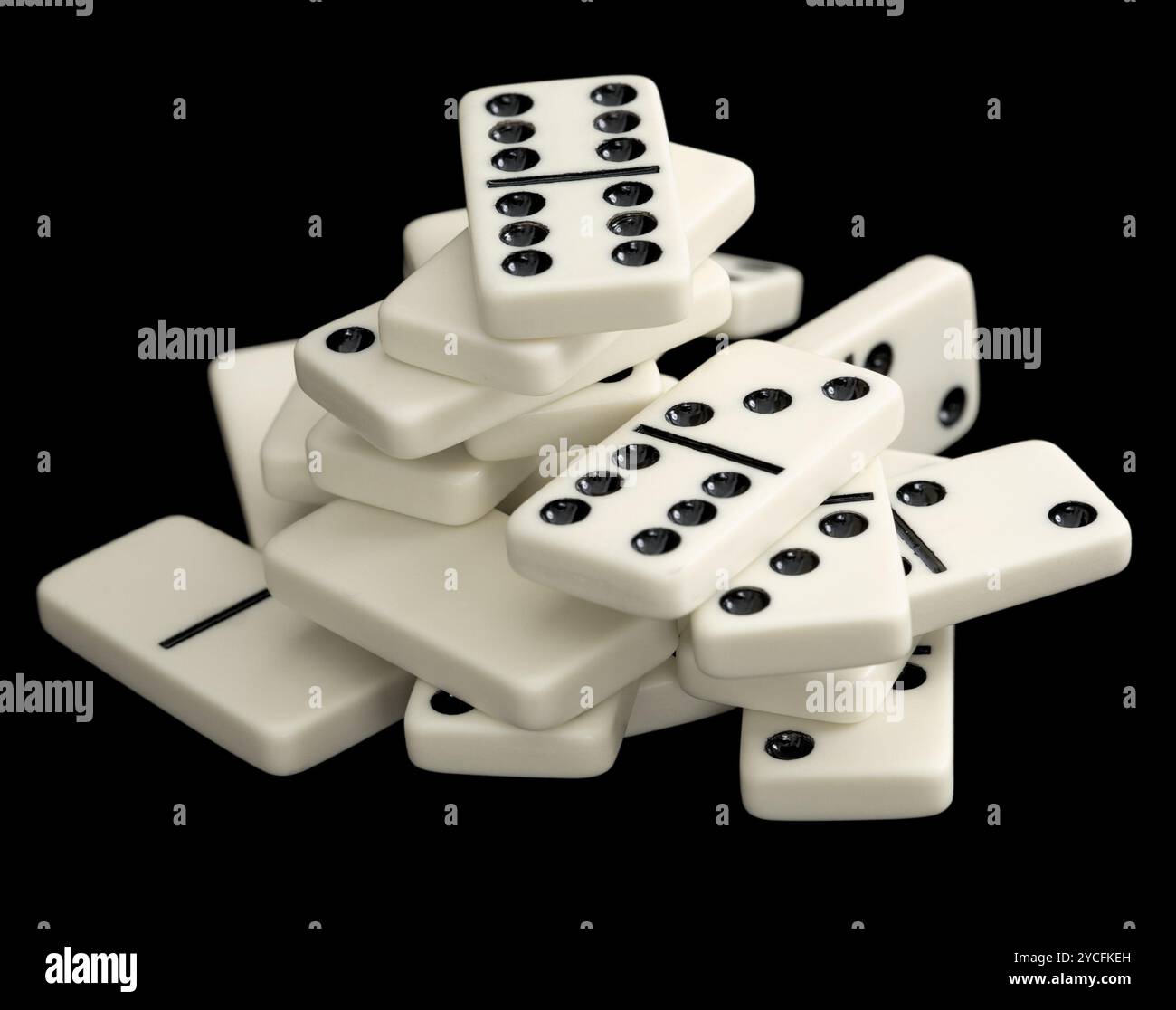 Dominoes pieces heap game dice hi-res stock photography and images - Alamy