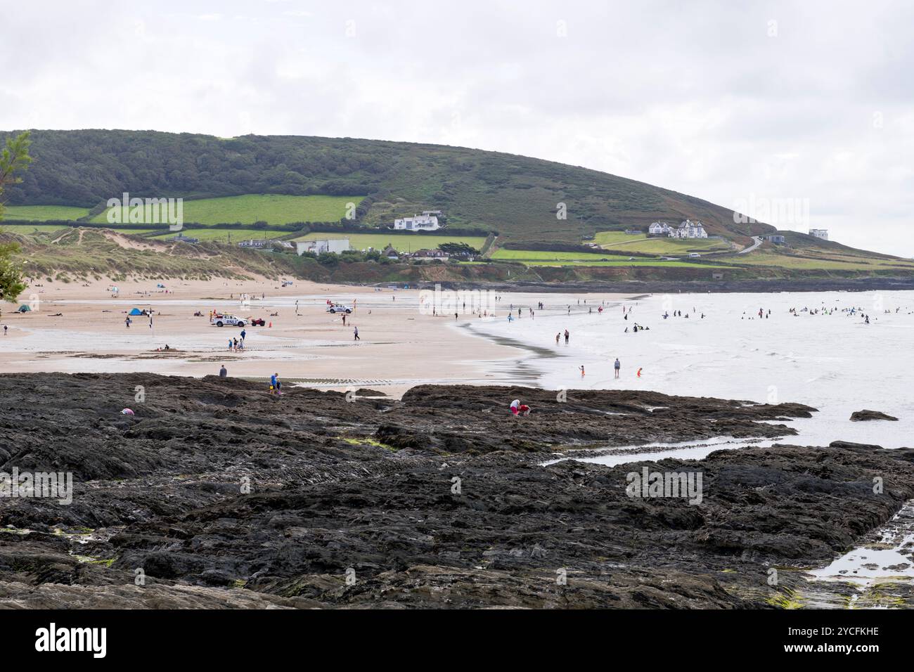 Croyde Beach and Bay, North Devon, England Stock Photo - Alamy