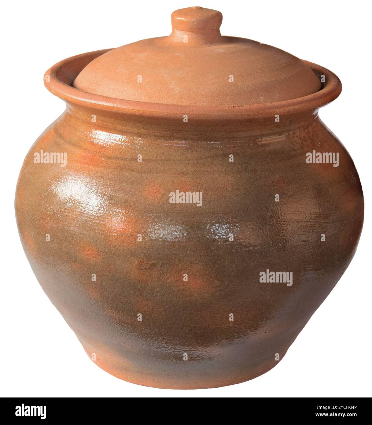 Old ceramic pot with a lid Stock Photo - Alamy