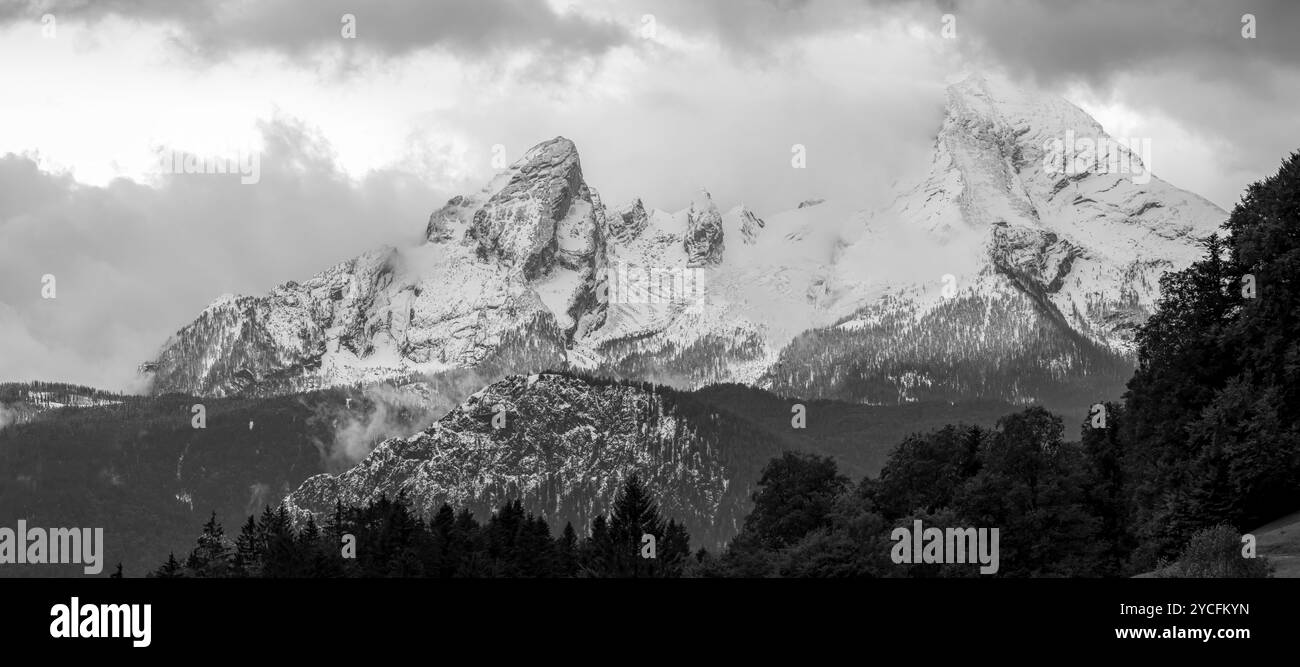 High valley of Maria Gern, Watzmann 2713m, Berchtesgaden ...