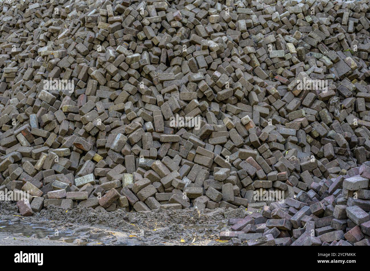 Pile of bricks Stock Photo - Alamy