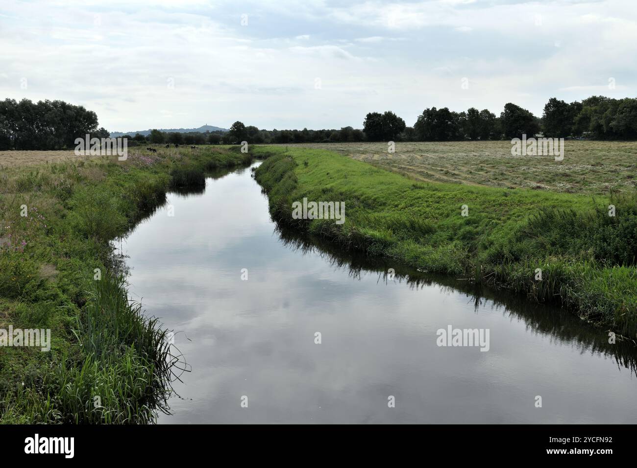 Glastonbury tor river brue hi-res stock photography and images - Alamy