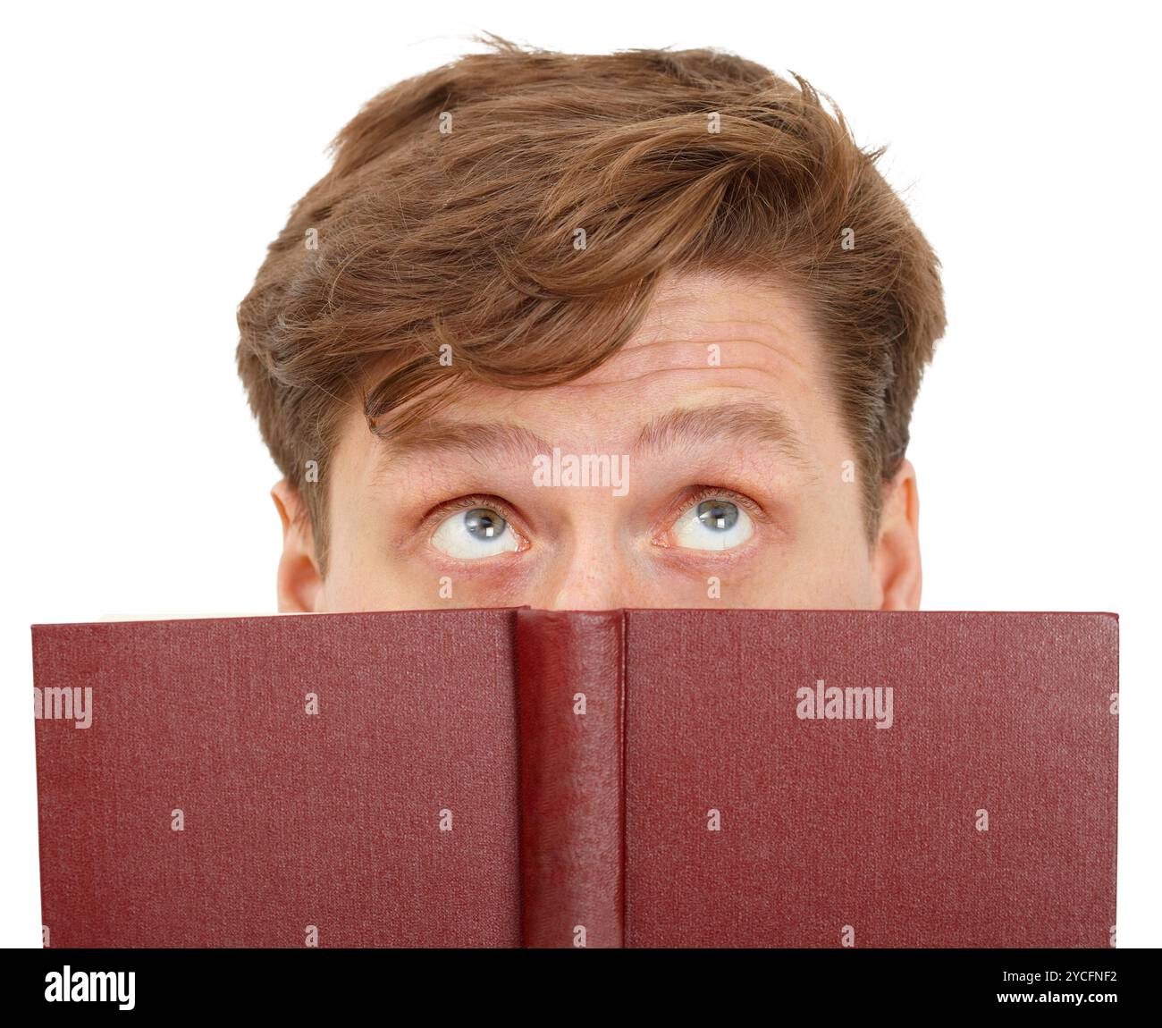 Close up eyes man reading hi-res stock photography and images - Alamy