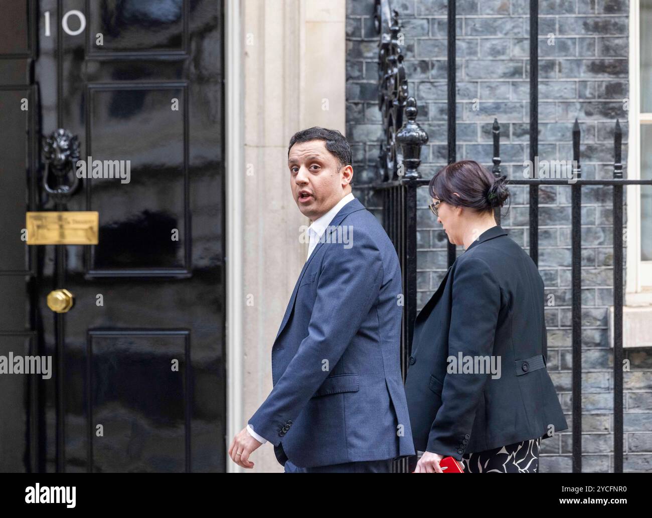 Scottish Labour Leader, Anas Sarwar, at 10 Downing Street for a meeting ...