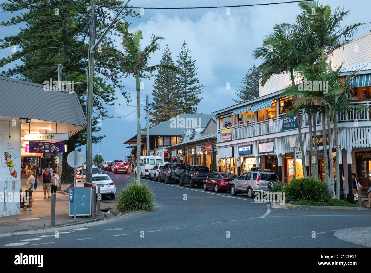 Byron Bay, NSW, Australia. 8th October 2024. View of Jonson Street ...