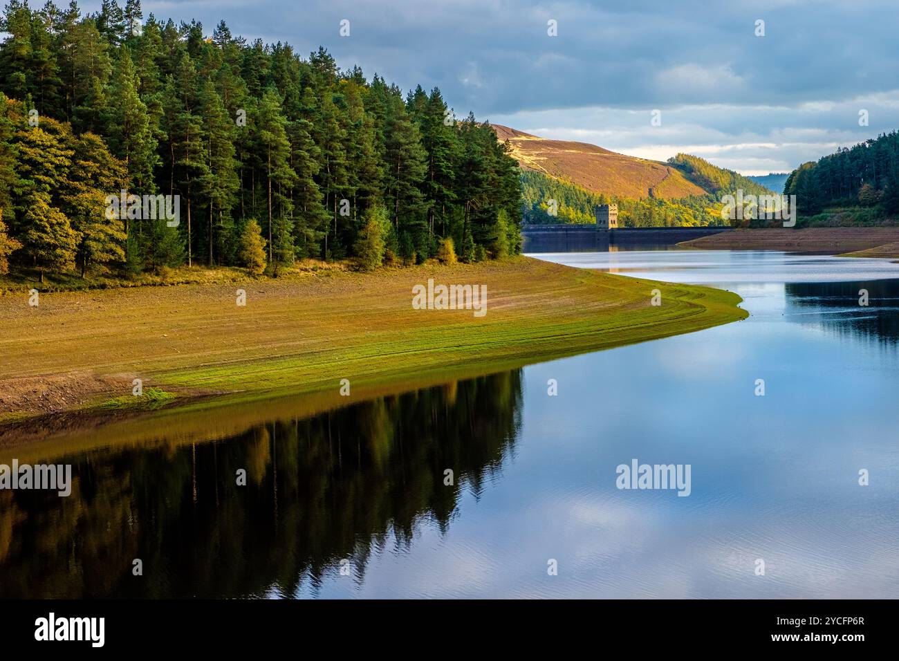 Howden Reservoir in the Upper Derwent Valley in the Peak District, UK ...