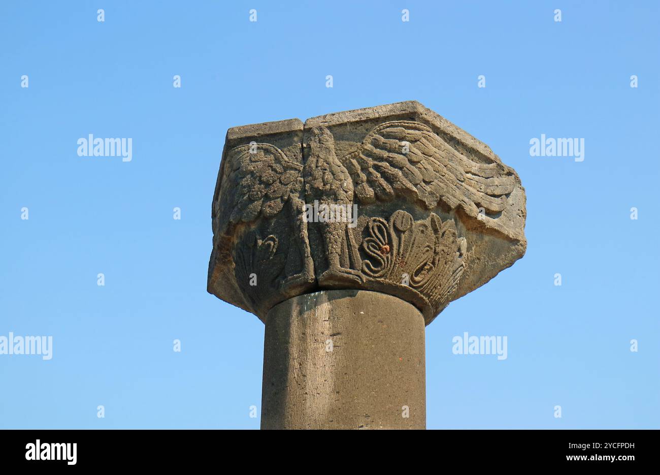 Amazing Ancient Column of Zvartnots Cathedral Ruins, Built in 7th ...