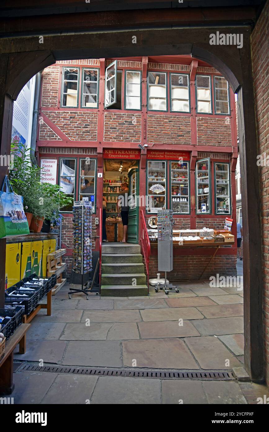 Europe, Germany, Hanseatic City of Hamburg, Krameramtsstuben am Michel ...