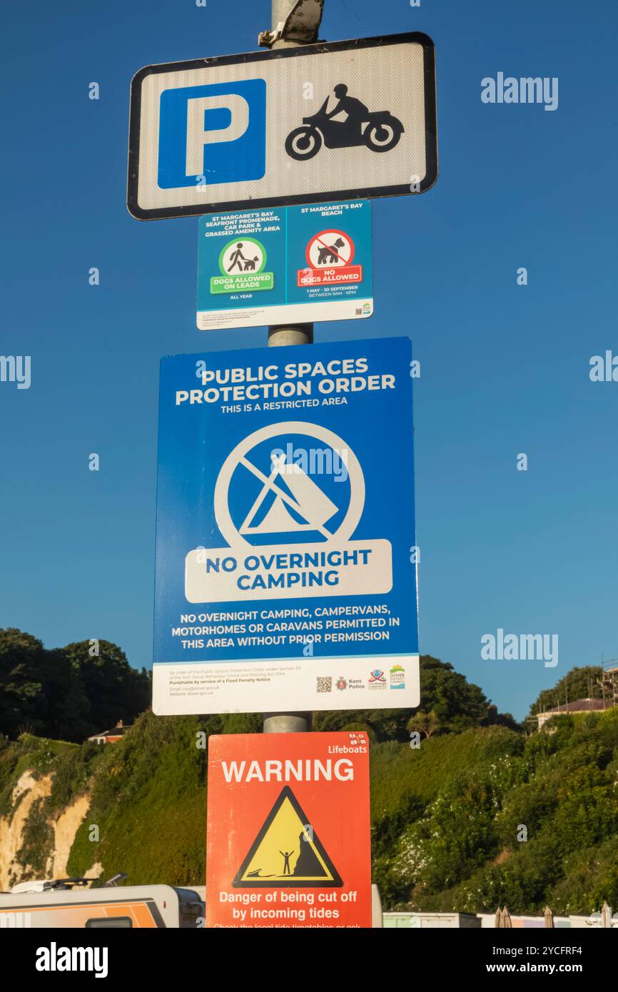 England, Kent, Deal, St Margaret's Bay, Social Awareness and Warning ...