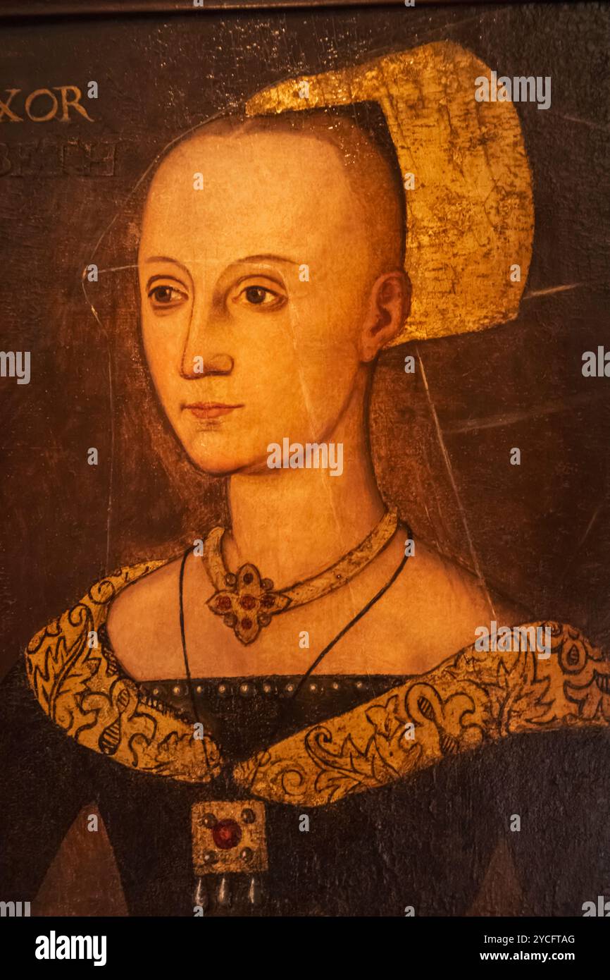 England, Kent, Hever, Hever Castle, Portrait of Elizabeth Woodville ...