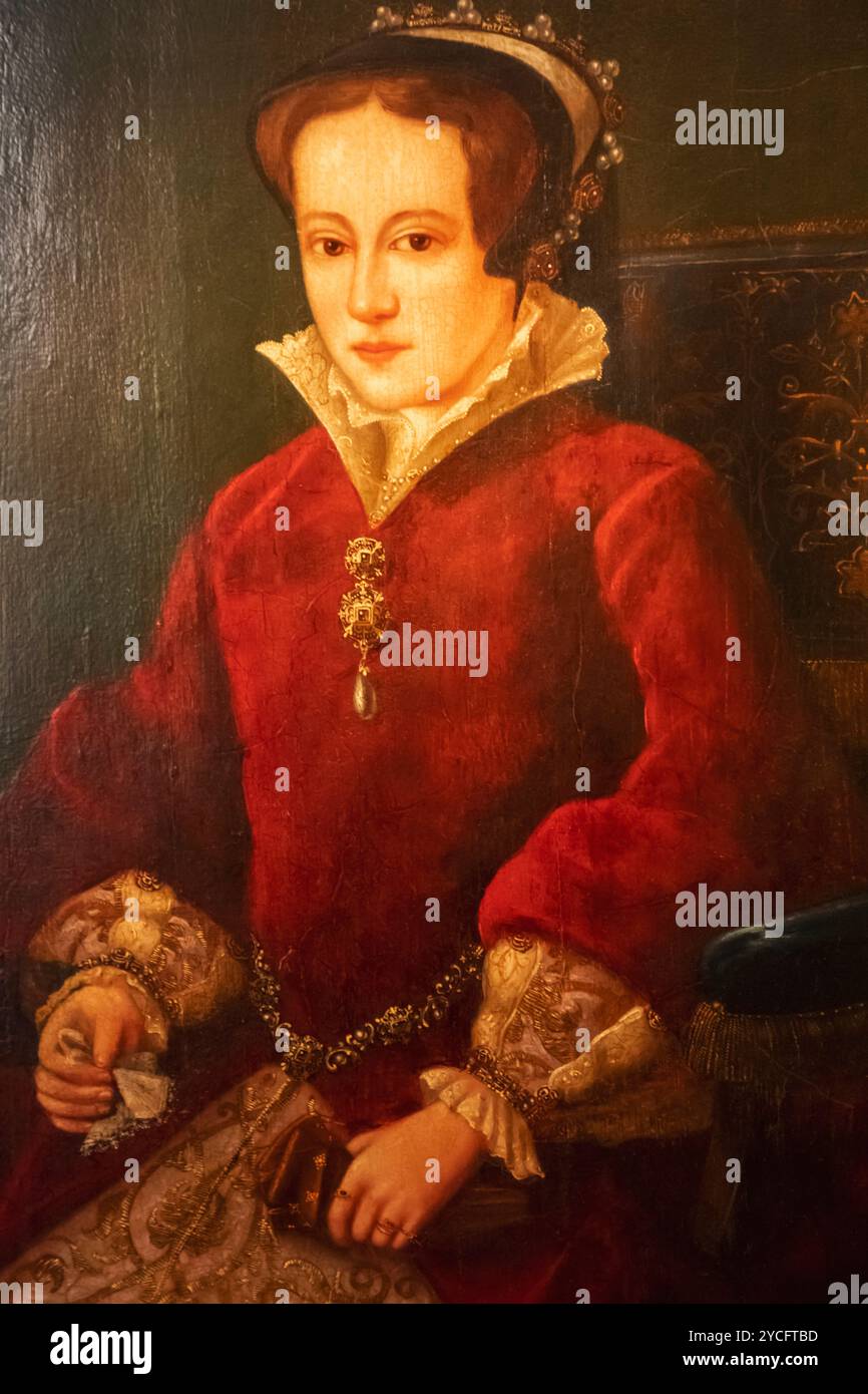 England, Kent, Hever, Hever Castle, Portrait of Mary I, Princess of ...