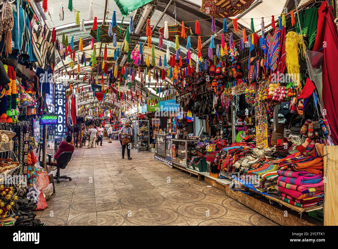 Galeria Santo Domingo shopping arcade. Santiago de Chile, Santiago ...