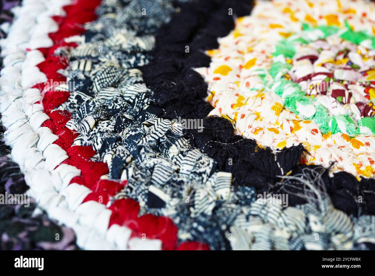 Vintage rag rug black hi-res stock photography and images - Alamy
