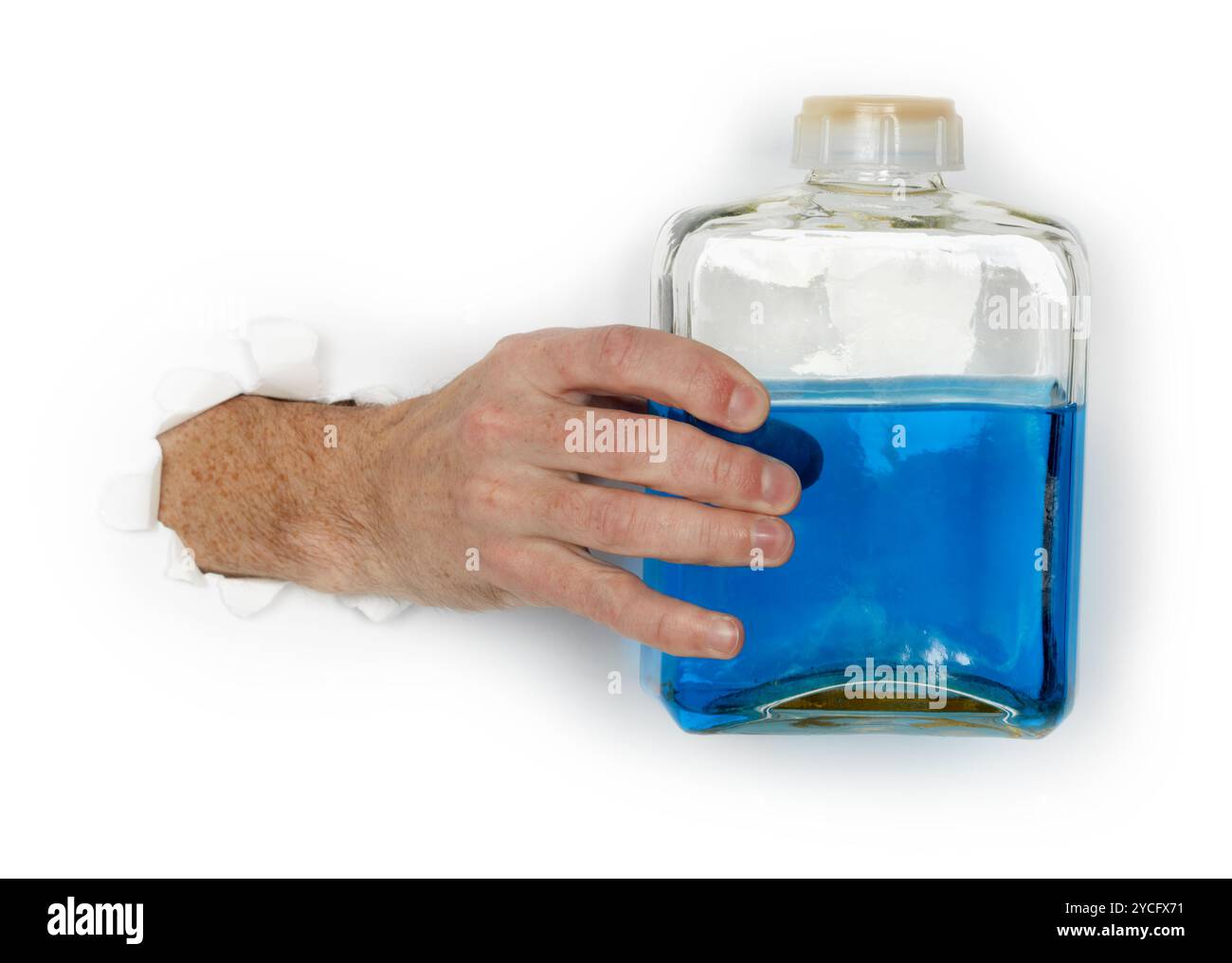 Male hand holds one Cut Out Stock Images & Pictures - Alamy