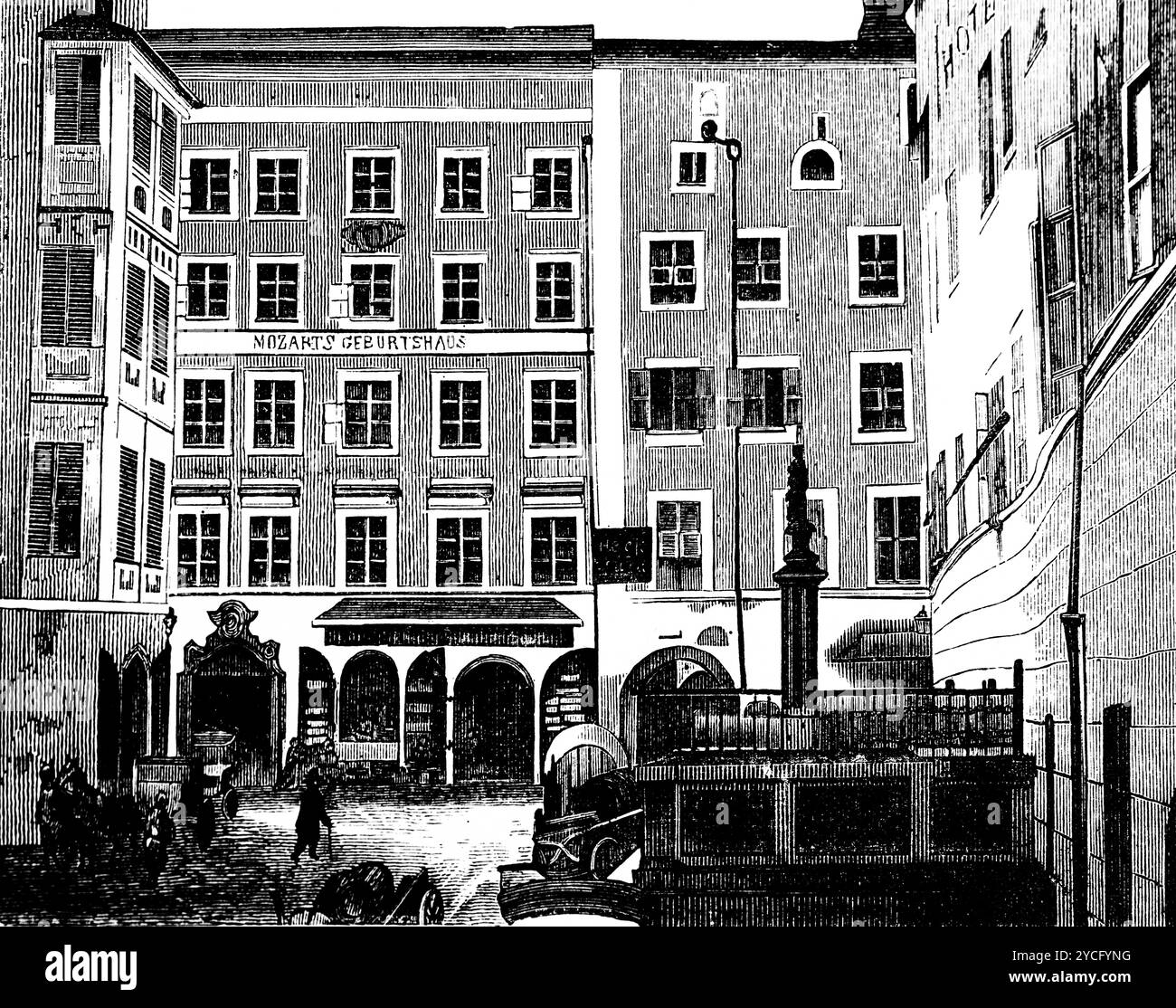 Mozart´s birthplace in Salzburg, Austria, born Januar 27, 1756, history ...