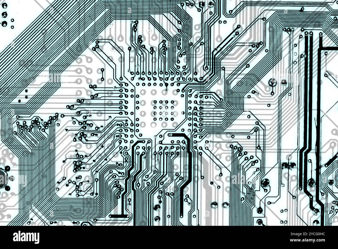 Tech industrial electronic light blue background texture Stock Photo ...