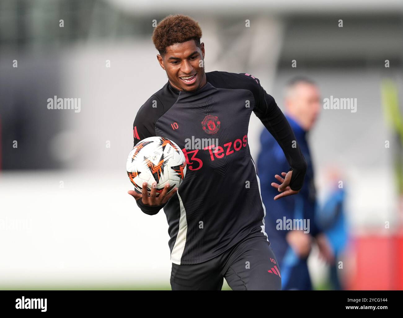 Manchester United's Marcus Rashford during a training session at ...