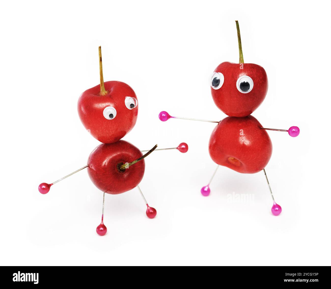 Sweet sour green cherry Cut Out Stock Images & Pictures - Alamy