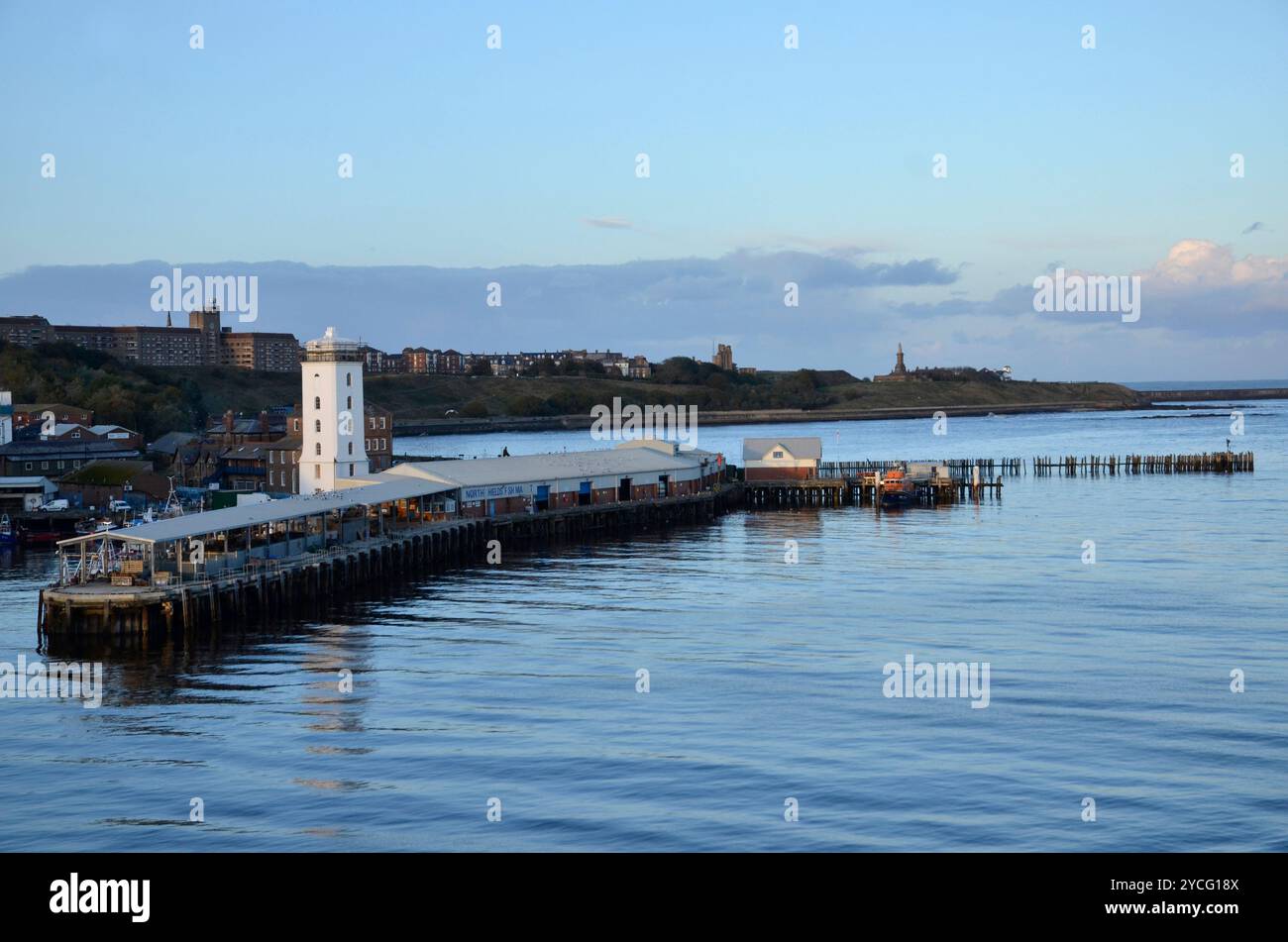 The Fish Quay at North Shields on the River Tyne, with Low Light ...