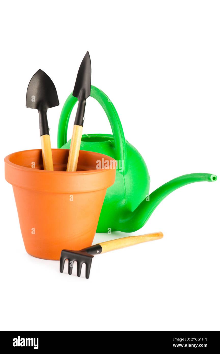 Agriculture tools set Cut Out Stock Images & Pictures - Alamy