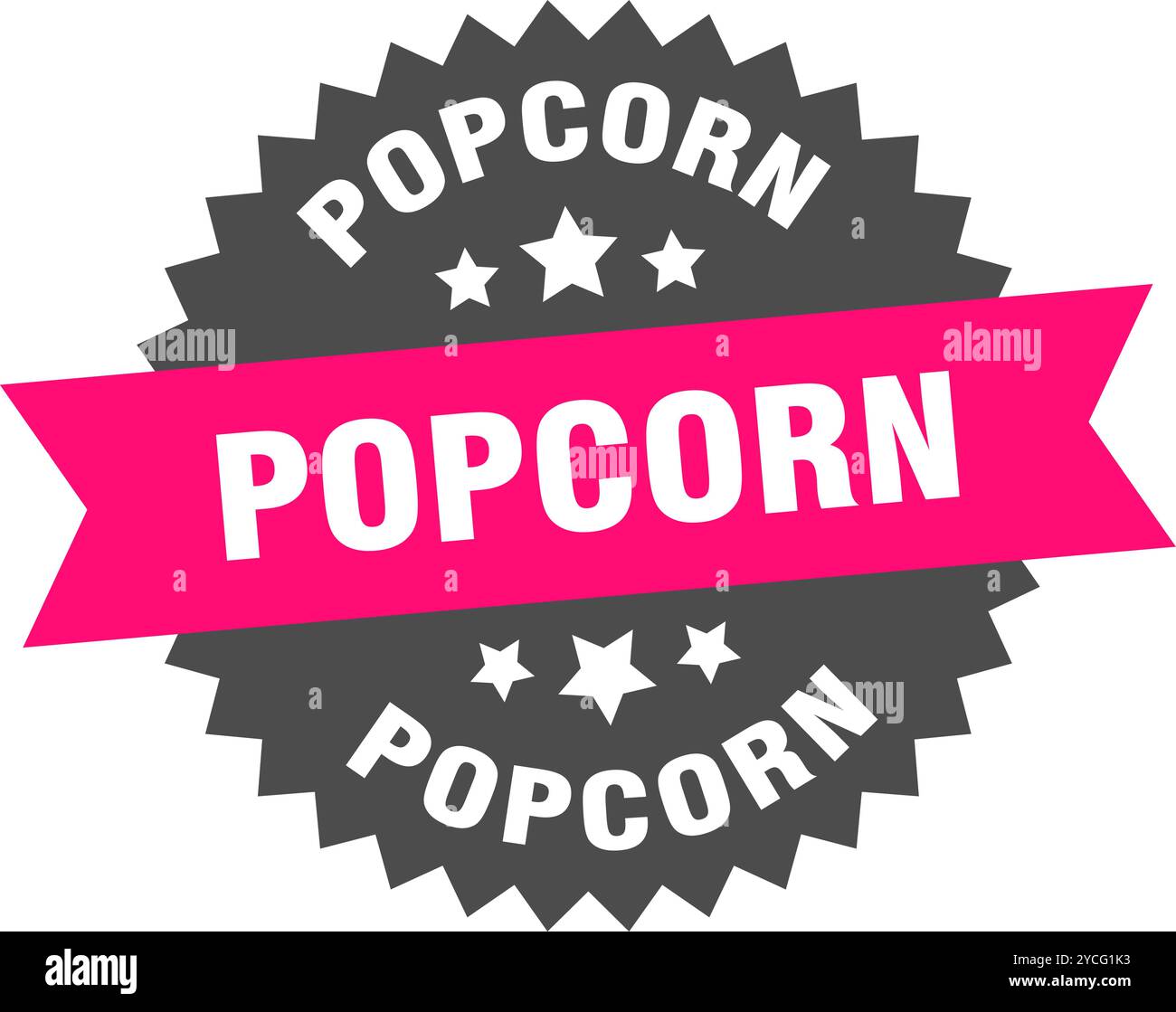 Pink popcorn vector Stock Vector Images - Alamy