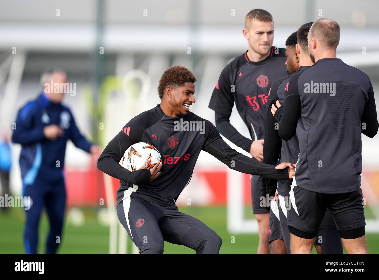 Manchester United's Marcus Rashford during a training session at ...